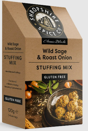 Shropshire - Gluten-free Wild Sage & Roast Onion Stuffing Mix, 120g – British Pedlar